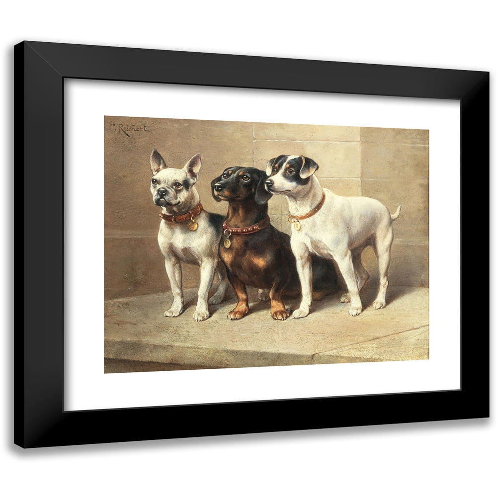 Carl Reichert 18x15 Black Modern Framed Museum Art Print Titled - Three ...
