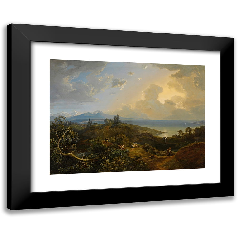Carl Rottmann 24x19 Black Modern Framed Museum Art Print Titled - An ...