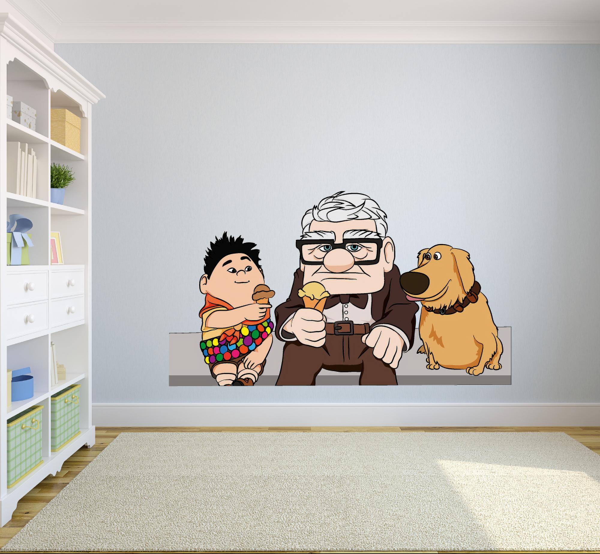 Carl Russell Dog Up Movie Cartoon Characters Decors Wall Sticker Art ...