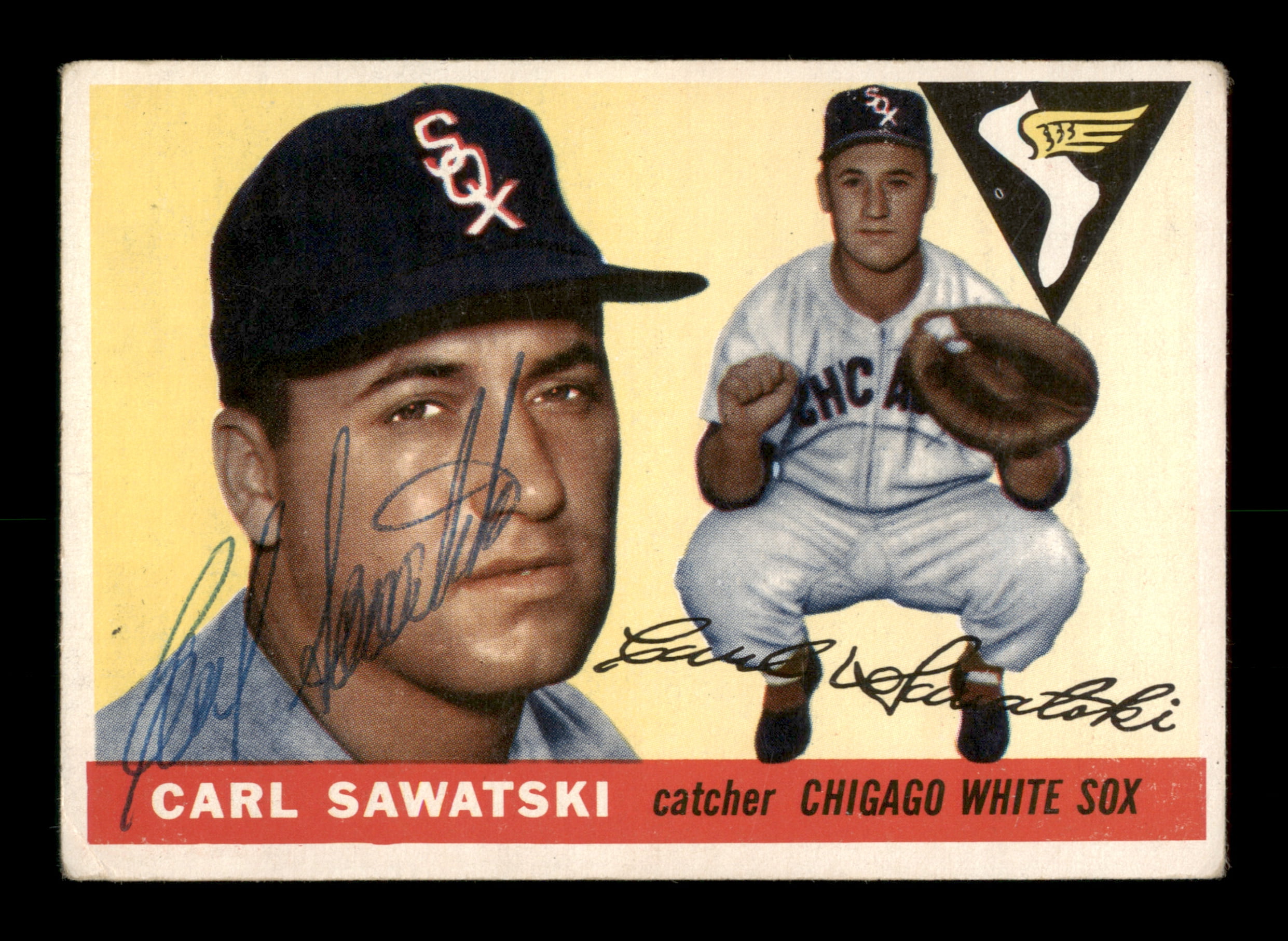 Carl Sawatski Autographed 1955 Topps Card #122 Chicago White Sox SKU ...