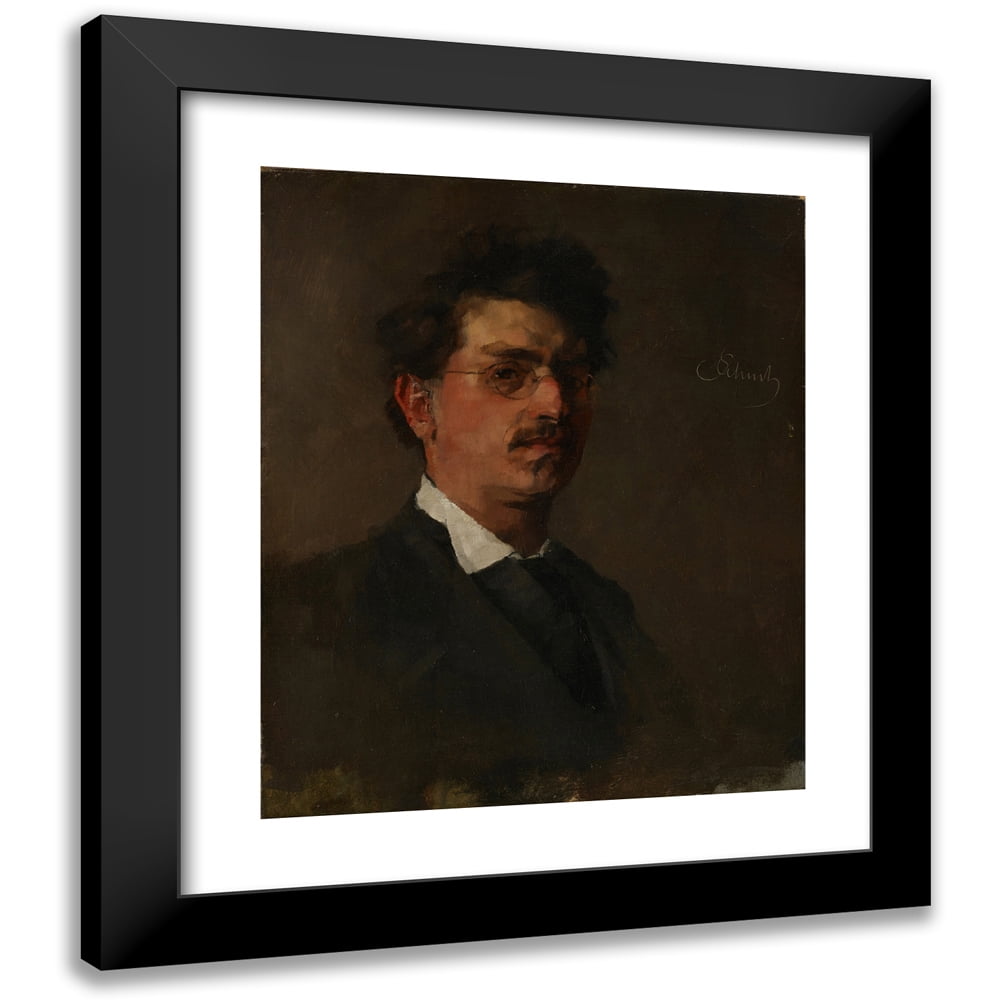 Carl Schuch 15x18 Black Modern Framed Museum Art Print Titled - Self ...