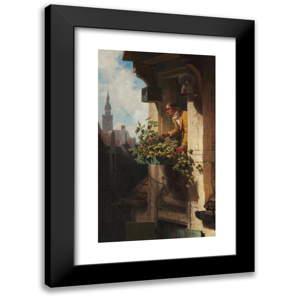 Carl Spitzweg 12x18 Black Modern Framed Museum Art Print Titled - The Garret I (circa 1848-1850 ...