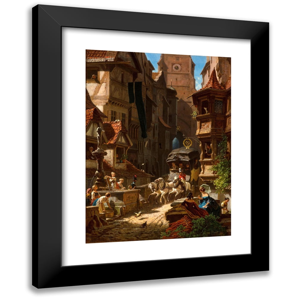 Carl Spitzweg 14x18 Black Modern Framed Museum Art Print Titled - The ...