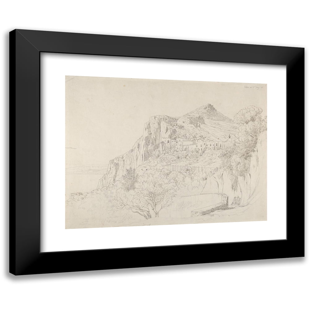 Carl Wagner 14x12 Black Modern Framed Museum Art Print Titled - View of ...