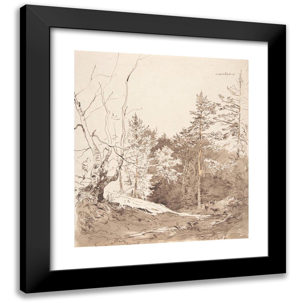 Carl Wagner 20x22 Black Modern Framed Museum Art Print Titled ...