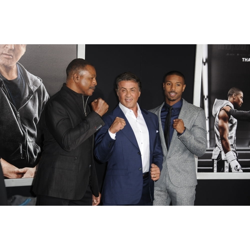 Carl Weathers Sylvester Stallone Michael B. Jordan At Arrivals For ...