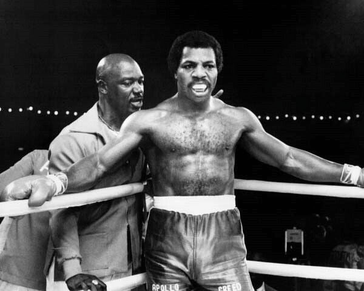 Carl Weathers as Apollo Creed ringside in corner Rocky 24x36 inch ...
