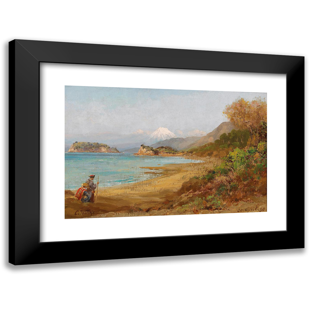 Carl Wuttke 14x11 Black Modern Framed Museum Art Print Titled - Pilgrim ...
