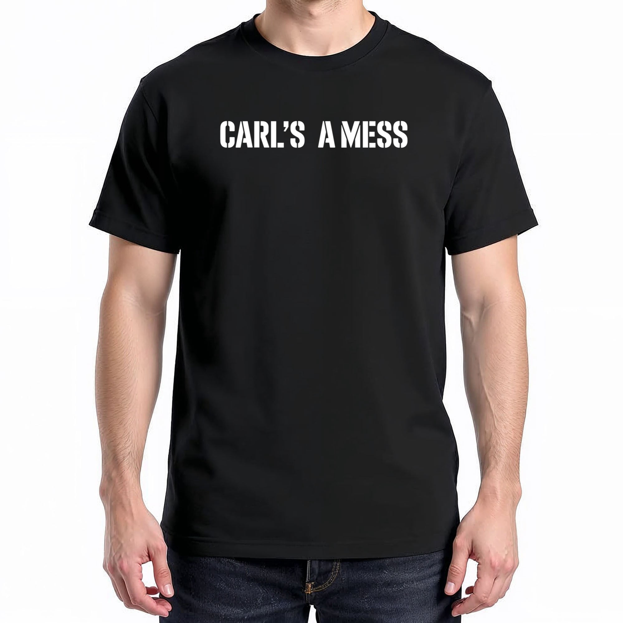 Carl's A Mess Meme Funny T-Shirt – Animal Humor – Casual Unisex Wear ...
