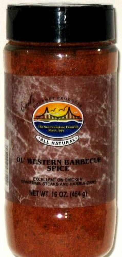 Carl's Gourmet All Natural Old Western Barbecue Spice and Meat Rub 16 ...