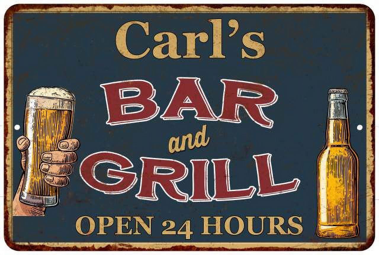 Carl's Green Bar and Grill Sign 8 x 12 High Gloss Metal 208120044076 ...