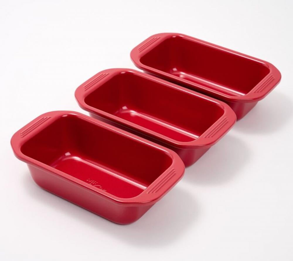 Open Box Carla Hall Sweet Heritage Set of 3 Mini Breadwinner Loaf Pans ...