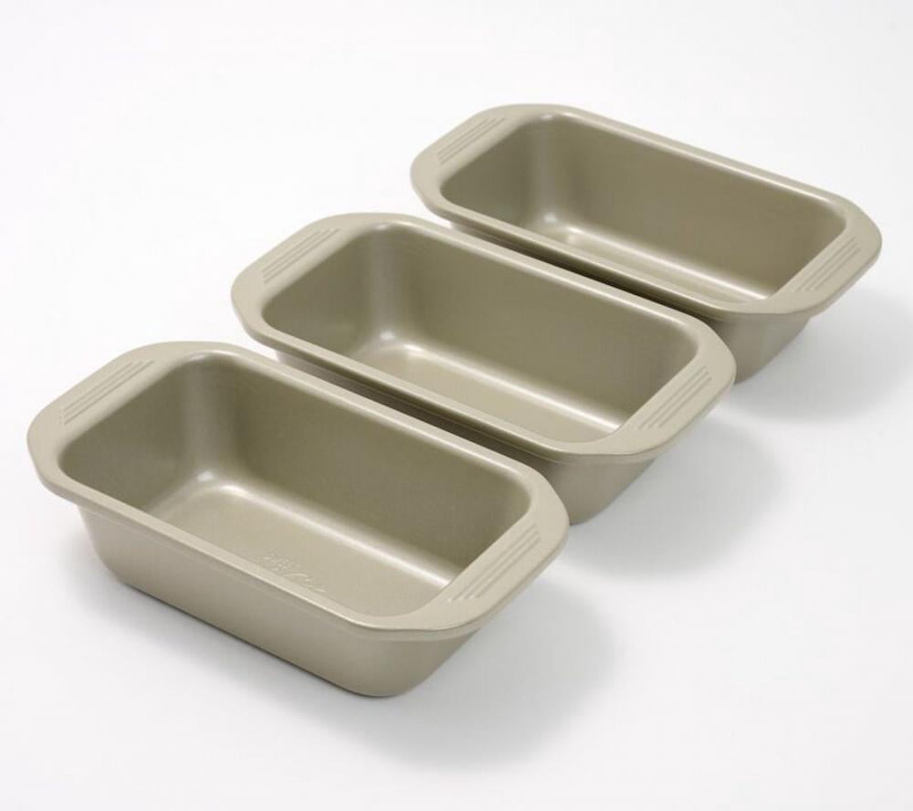Open Box Carla Hall Sweet Heritage Set of 3 Mini Breadwinner Loaf Pans ...