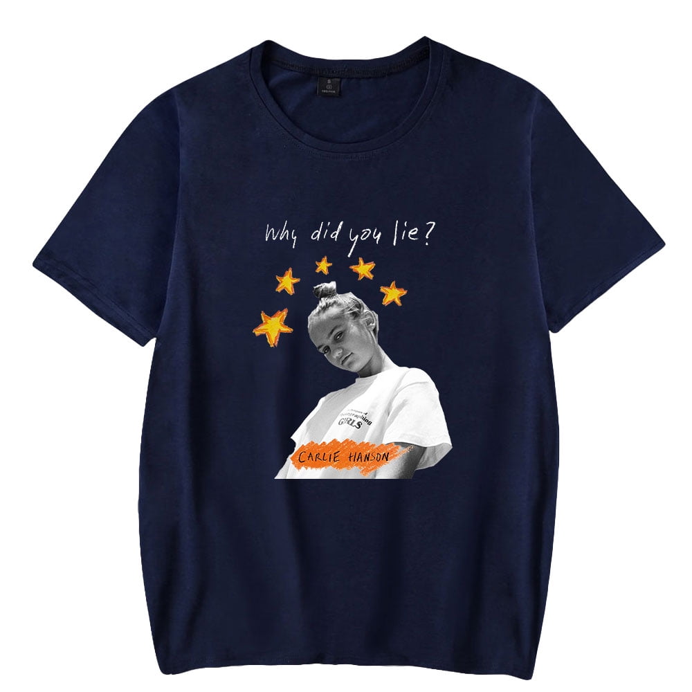 Carlie hanson Casual Short Sleeve T-shirts Men Women Singer Clothes ...