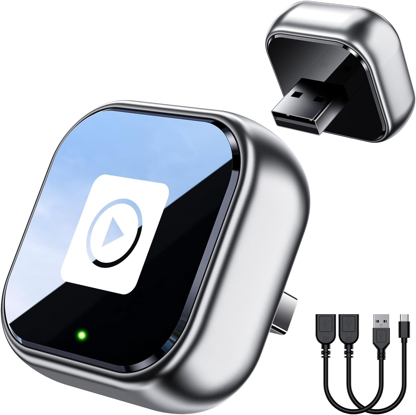 Carlikeit Wireless Carplay Adapter, 2025 Upgrade Mini USB Design for ...