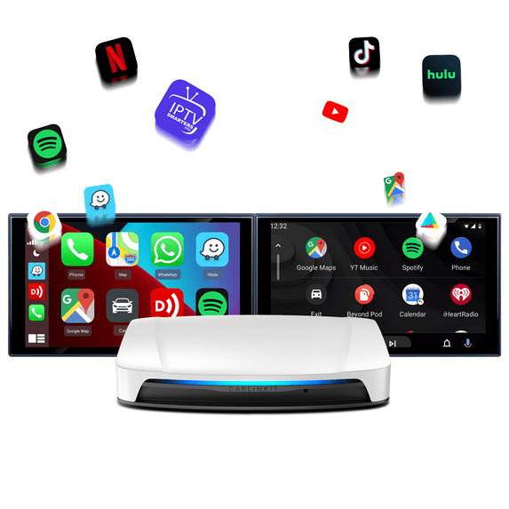 CarlinKit CarPlay Ai TV Box UHD, 3 in 1 Wireless CarPlay&Android Auto Adapter with Android 13.0 ...