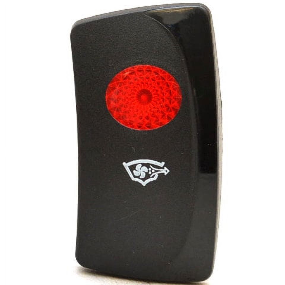 Carling Boat Bilge Blower Switch Plate 3952021 | Illuminated Black ...