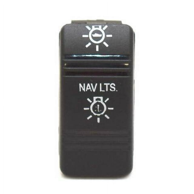 Carling Boat Nav Lts Rocker Switch | On/Off/On 12V 20A 7 Spade Lighted ...