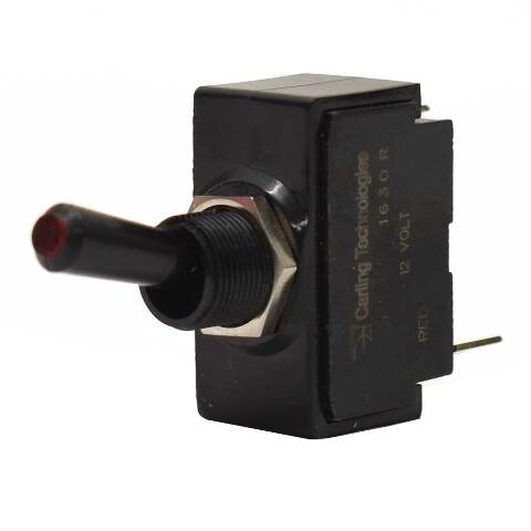 Carling Boat On/Off Toggle Switch 1630R | 12V Red Lit 3-Spade - Walmart.com