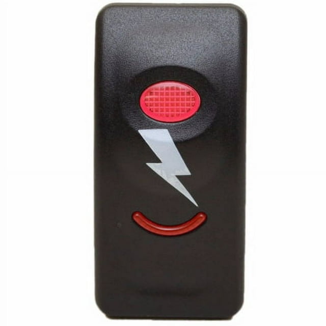 Carling Boat Rocker Switch Actuator | Lightning Bolt Black - Walmart.com