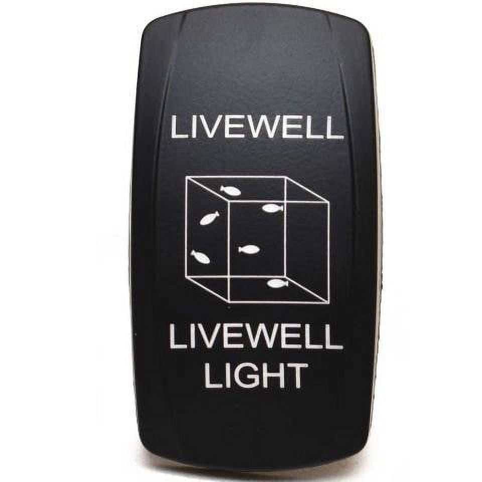 Carling Boat Contura V Rocker Switch Actuator | Livewell Light Black ...