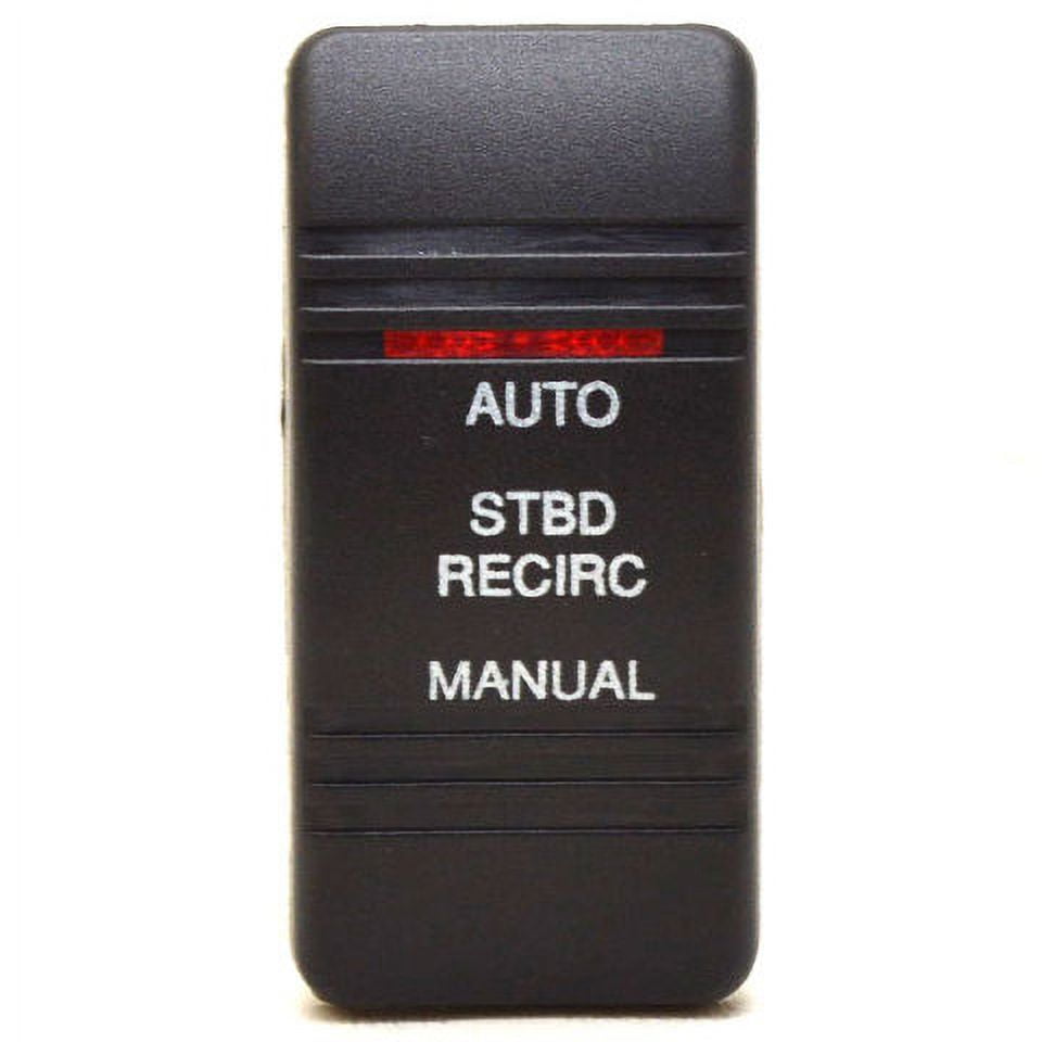 Carling Boat Rocker Switch Actuator | Stbd Recirc Black Lighted ...