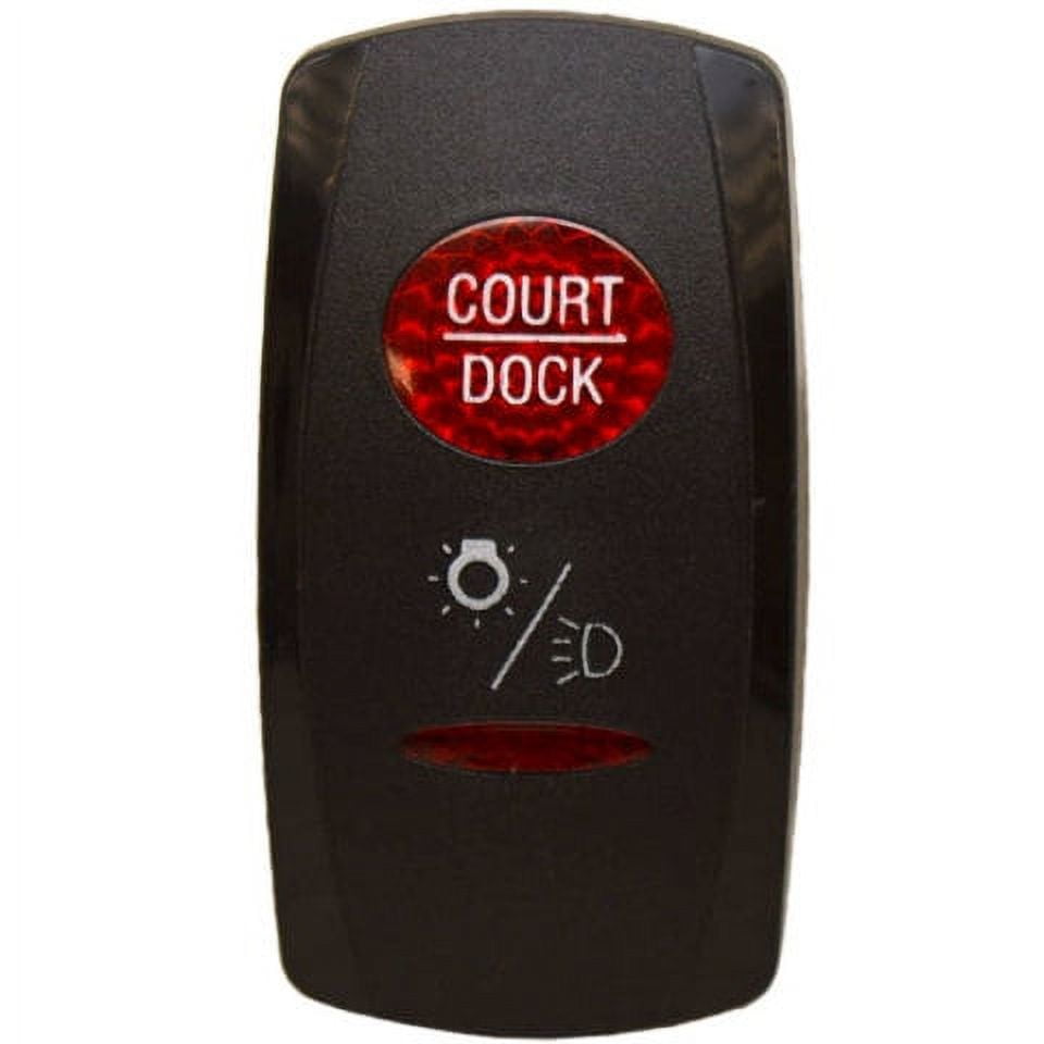 Carling Boat Rocker Switch Cover | Court / Dock Black Plastic Actuator ...