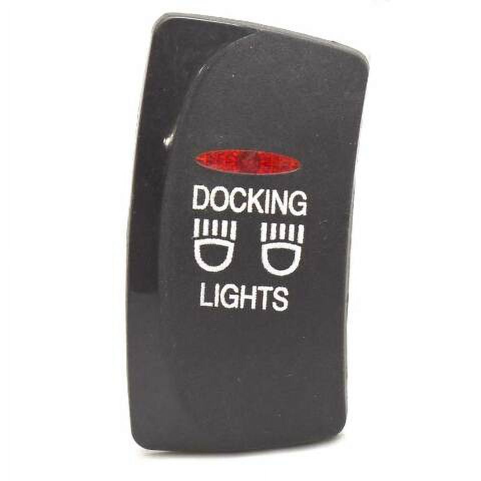 Carling Boat Rocker Switch Cover | Docking Lights Actuator Black Red ...