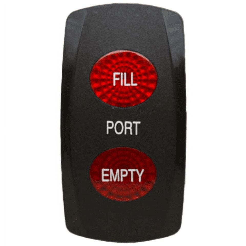 Carling Boat Rocker Switch Cover | FILL / PORT / EMPTY Black Actuator ...