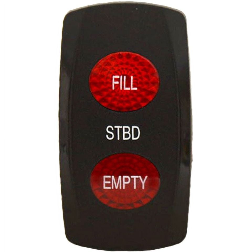 Carling Boat Rocker Switch Cover | FILL / STARBOARD / EMPTY Actuator ...
