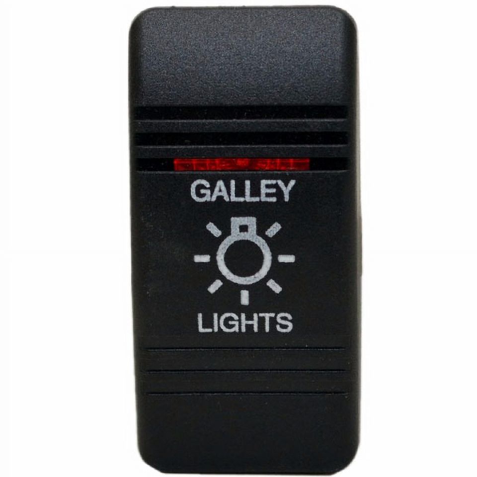Carling Boat Rocker Switch Cover | Galley Lights Black Actuator ...
