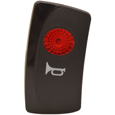 Carling Boat Rocker Switch Cover | Horn Black Actuator - Walmart.com