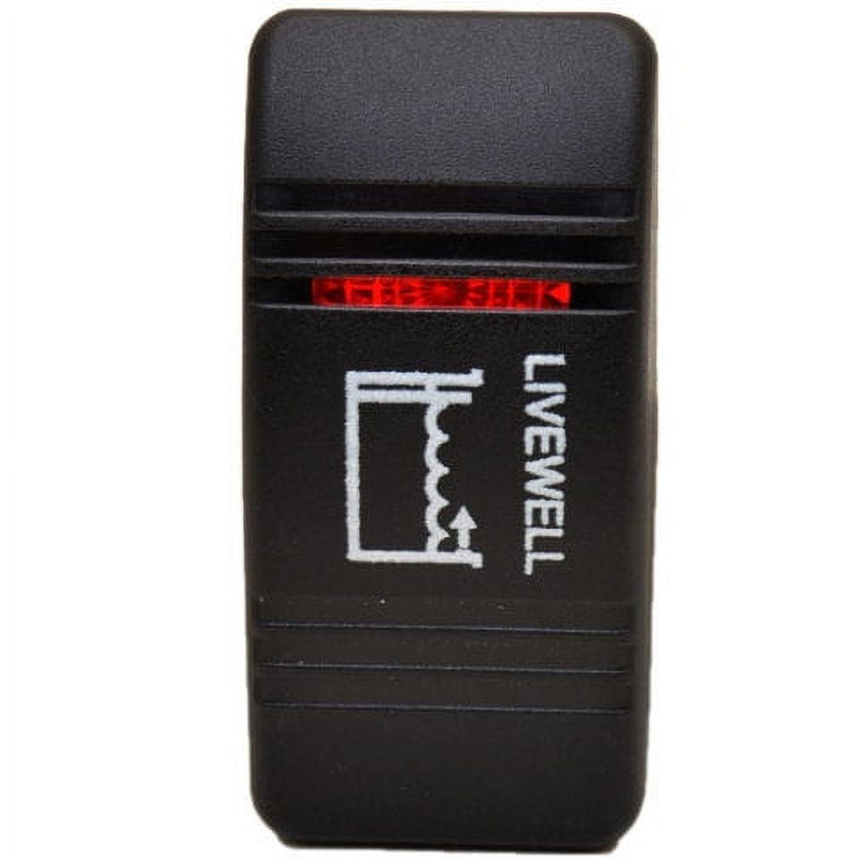Carling Boat Rocker Switch Cover | Livewell Illuminated Black Actuator ...