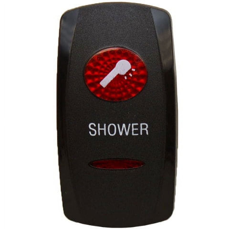 Carling Boat Rocker Switch Cover | Shower Black Plastic Actuator ...