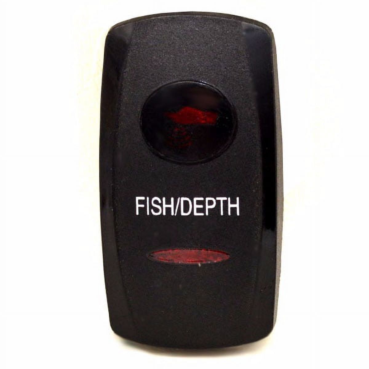 Carling Boat Rocker Switch Plate Cover | Fish / Depth Black Actuator ...