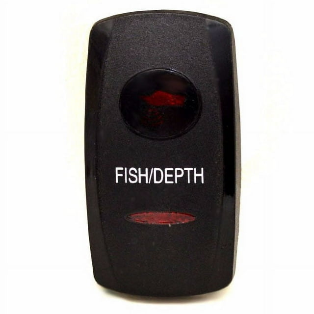 Carling Boat Rocker Switch Plate Cover | Fish / Depth Black Actuator ...