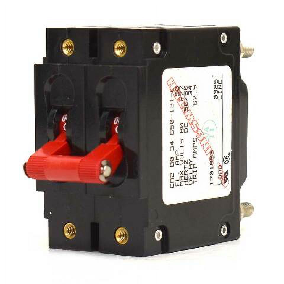 Pyle Dual 40 Amp In-Line Circuit Breaker/ Power Distribution Block ...