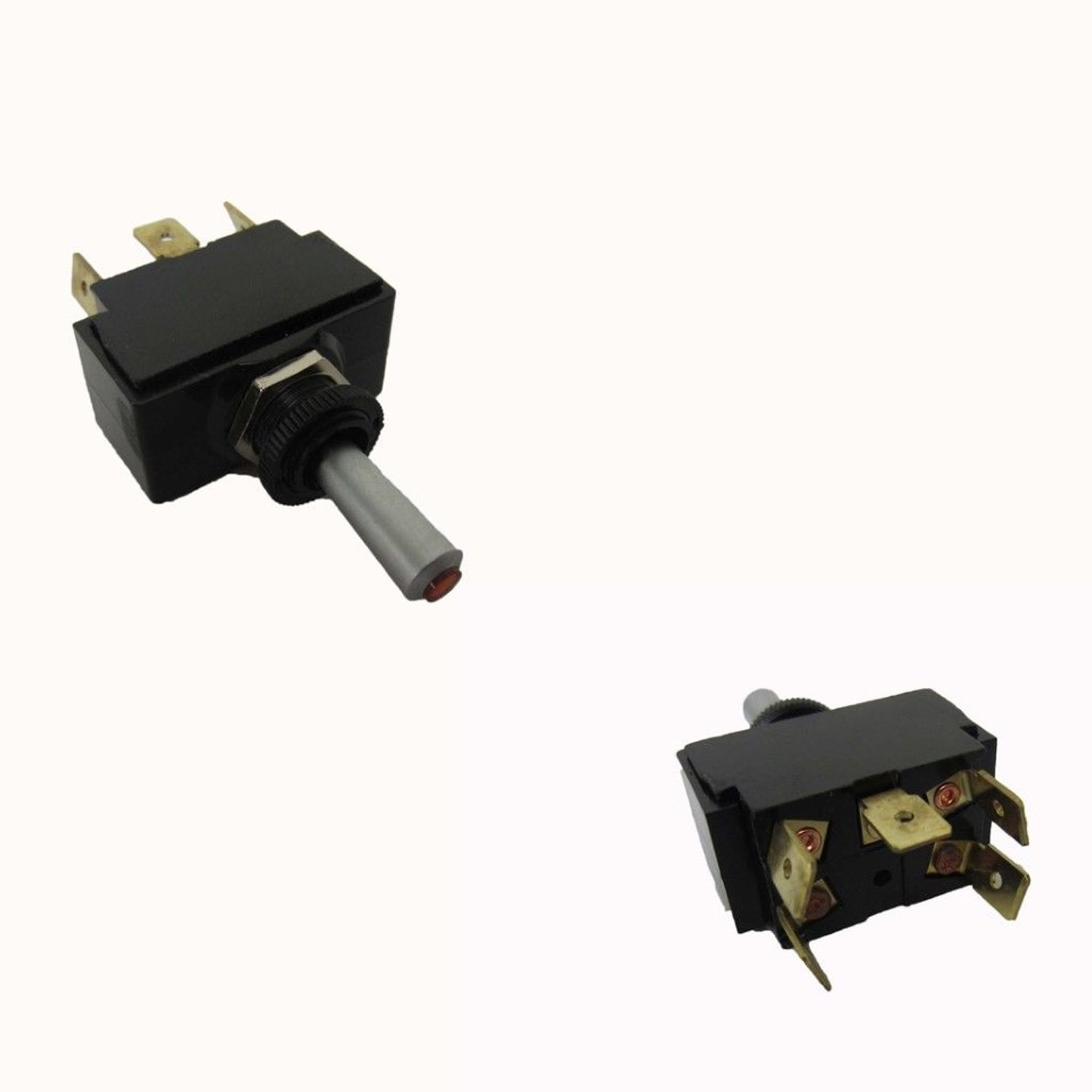 Seachoice 3 Position Toggle Switch, Black Plastic Paddle Mom. On/Off ...