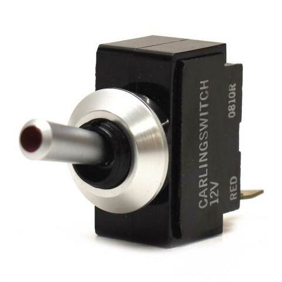 Carling On/Off Boat Toggle Switch 0810R | 3 Spade 12V Red Light ...
