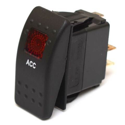 Carling On/Off Contura II Boat Rocker Switch | ACC 3 Spade 12 Volt Lit ...
