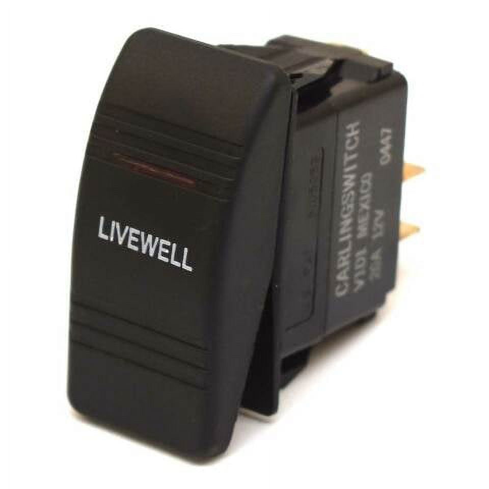 Carling On/Off Contura III Boat Rocker Switch | Livewell 3 Spade 12 V ...