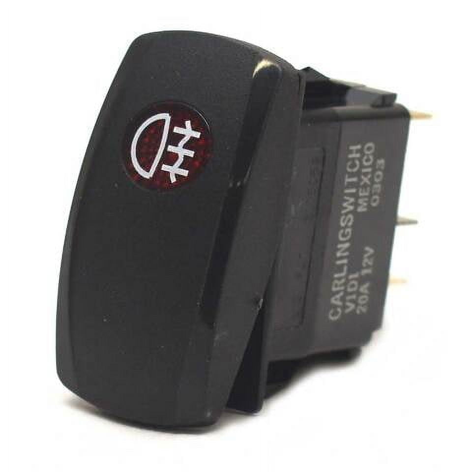 Carling On-Off Contura V Boat Rocker Switch | Fog Light 4 Spade 12V ...