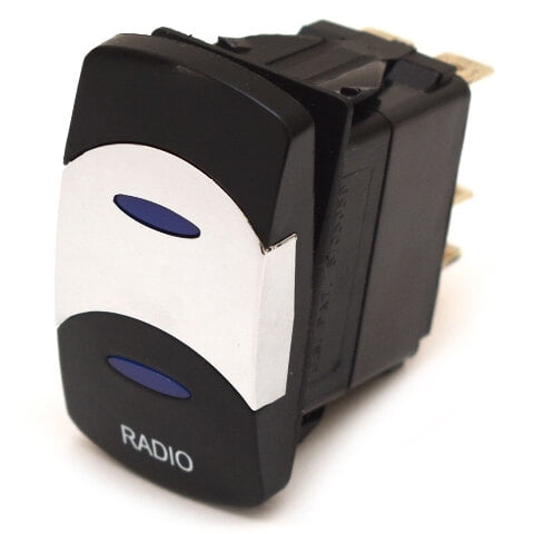 Carling On-Off Contura VI Boat Rocker Switch | Radio 4 Spade 12 Volt ...