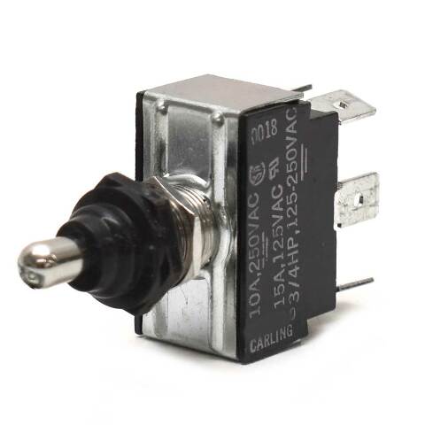 Carling On/Off/On Boat Toggle Switch | 10A 250VAC 6 Spade Rubber Bezel ...