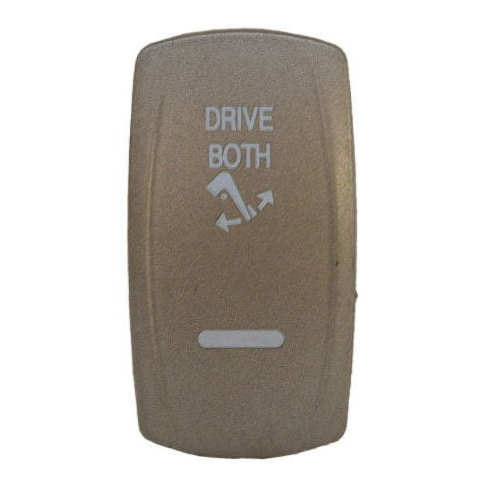 Carling Pewter DRIVE BOTH Plastic Boat Illuminated Rocker Switch Cover ...