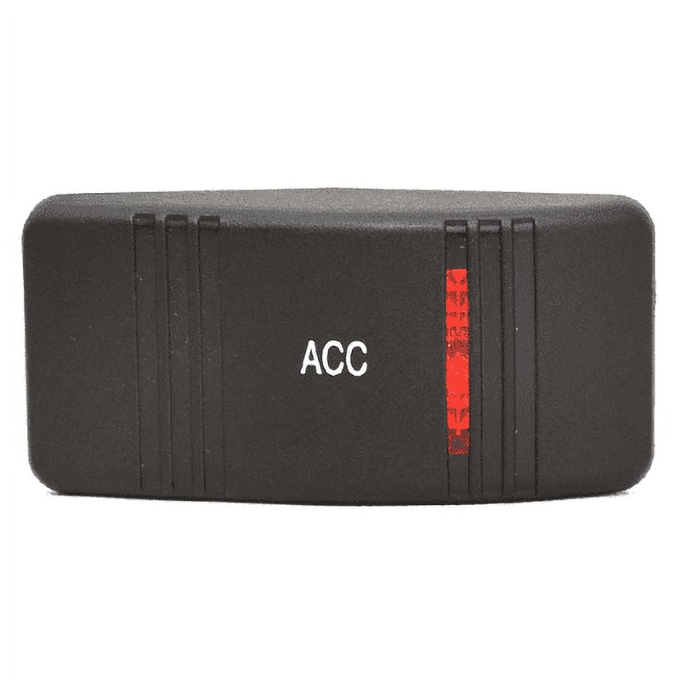 Carling Rocker Switch Cover | ACC On / Off Black Plastic Actuator ...