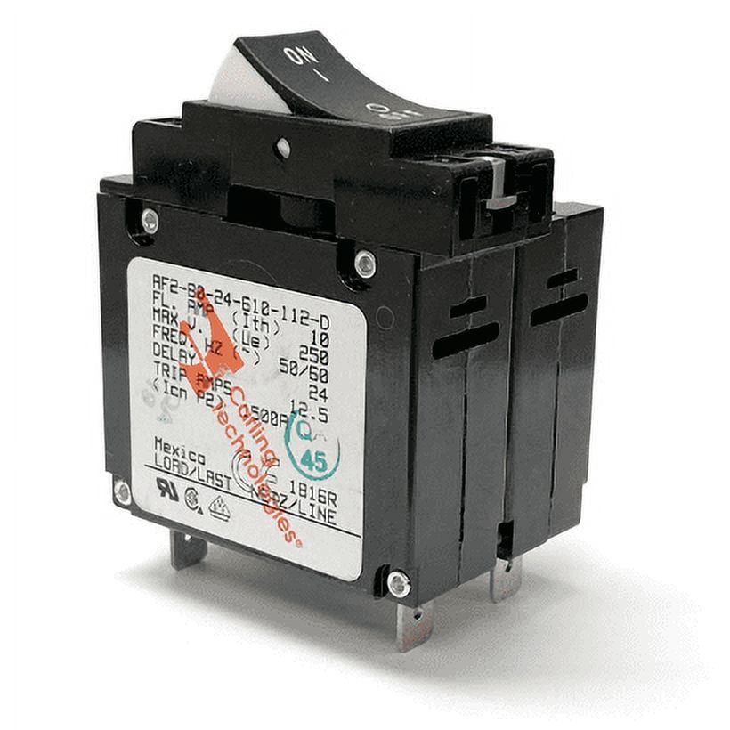 Carling Tech Panel Mount Circuit Breaker 277VAC 80VDC AF2-B0-24-610-112 ...