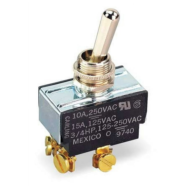 Carling Technologies Toggle Switch,DPDT,10A @ 250V,Screw 2GM54-73 ...