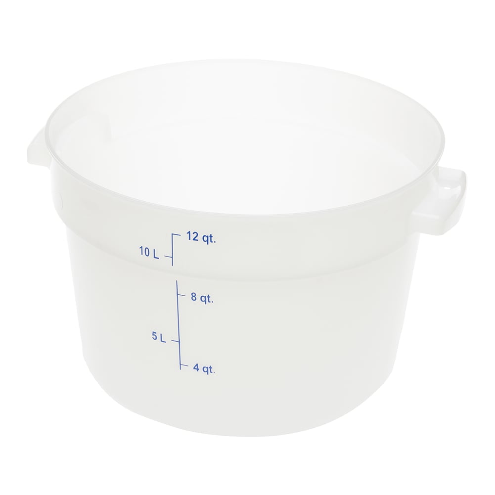 Carlisle StorPlus Round Food Storage Container, 12 Qt - 12 33/100"Dia x ...