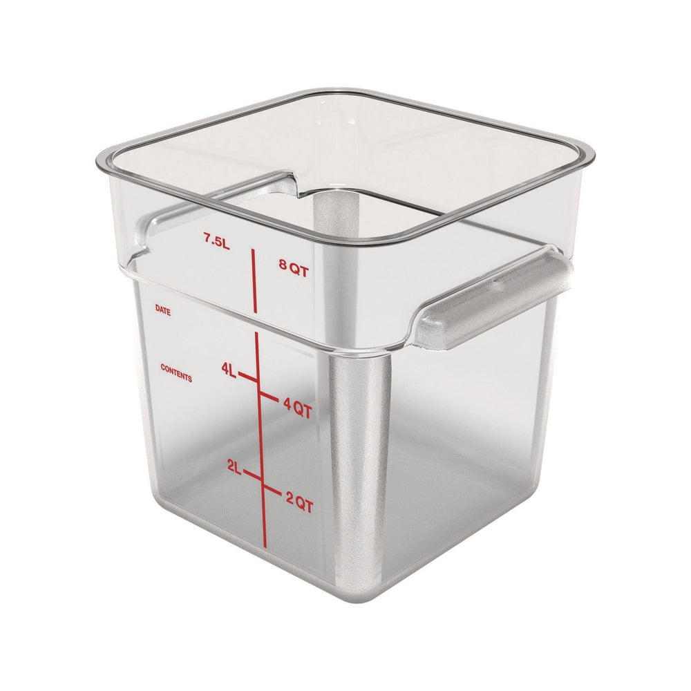 Carlisle 1195307 8.75 in. x 8.75 in. x 9 in. 8 quart Plastic Squares ...
